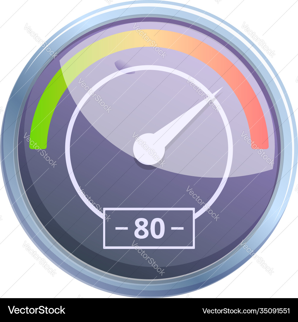 Internet speed digital icon cartoon style Vector Image