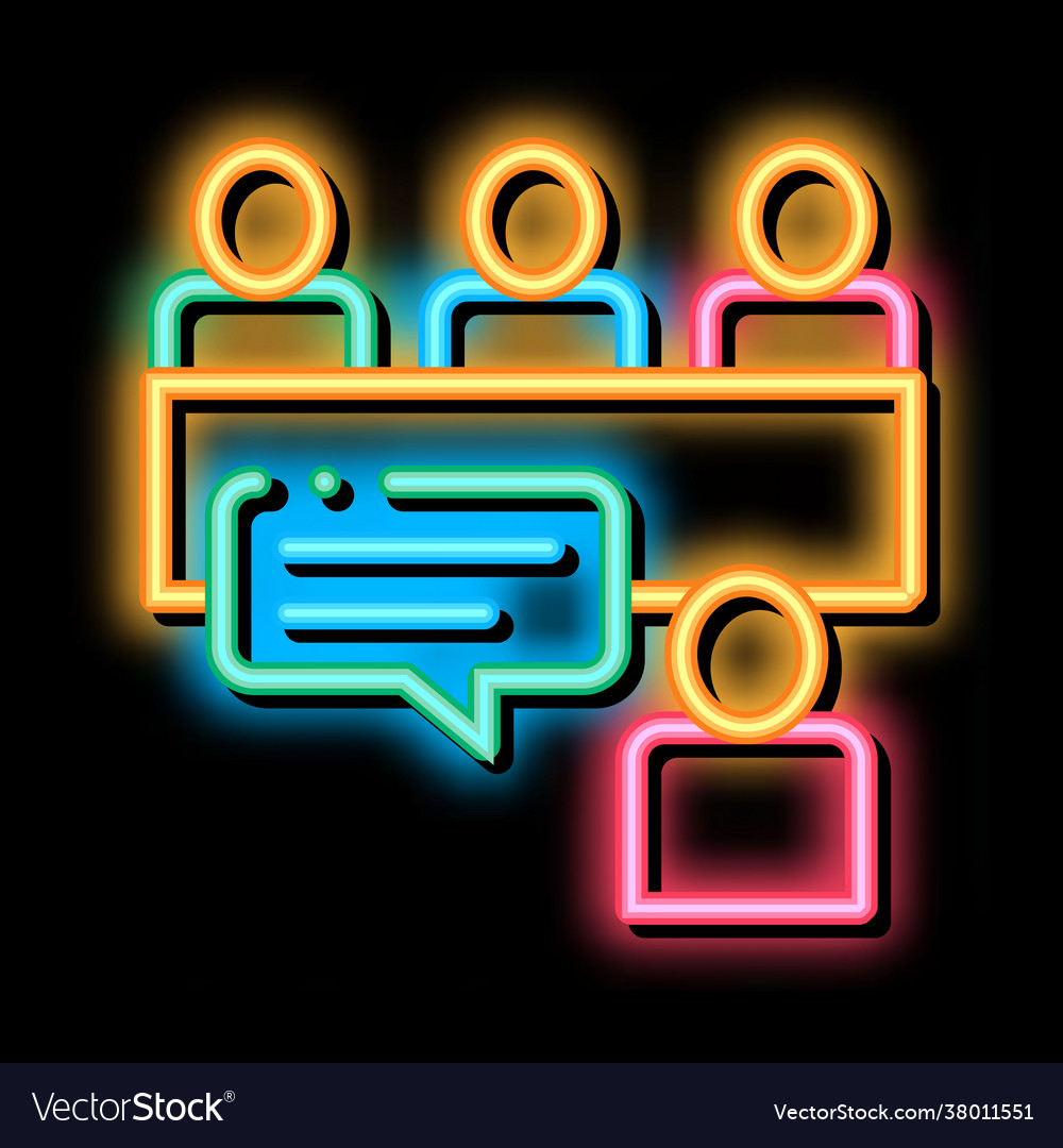 Job interview human silhouette hunting neon glow Vector Image Job interview human silhouette hunting neon glow Vector Image