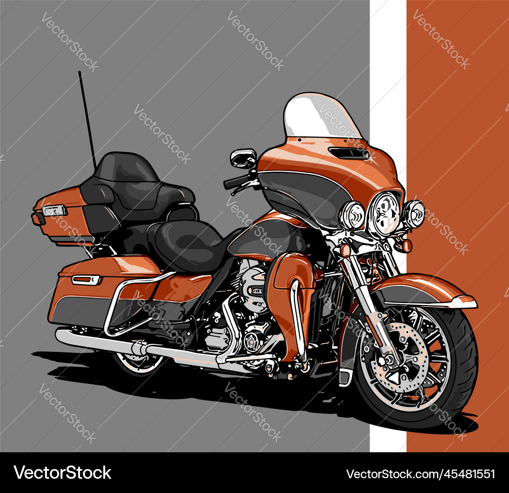 Motorbike template for graphic design needs Vector Image