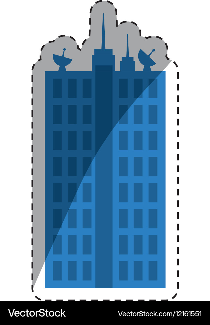 Urban city tower Royalty Free Vector Image - VectorStock