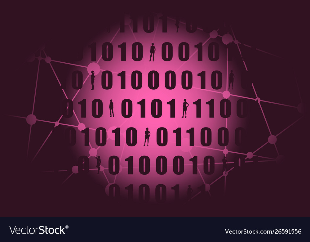Binary code backdrop Royalty Free Vector Image