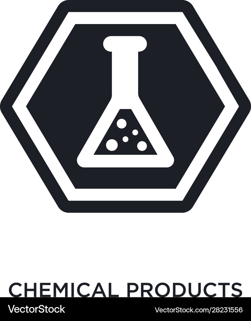 Chemical products isolated icon simple element Vector Image