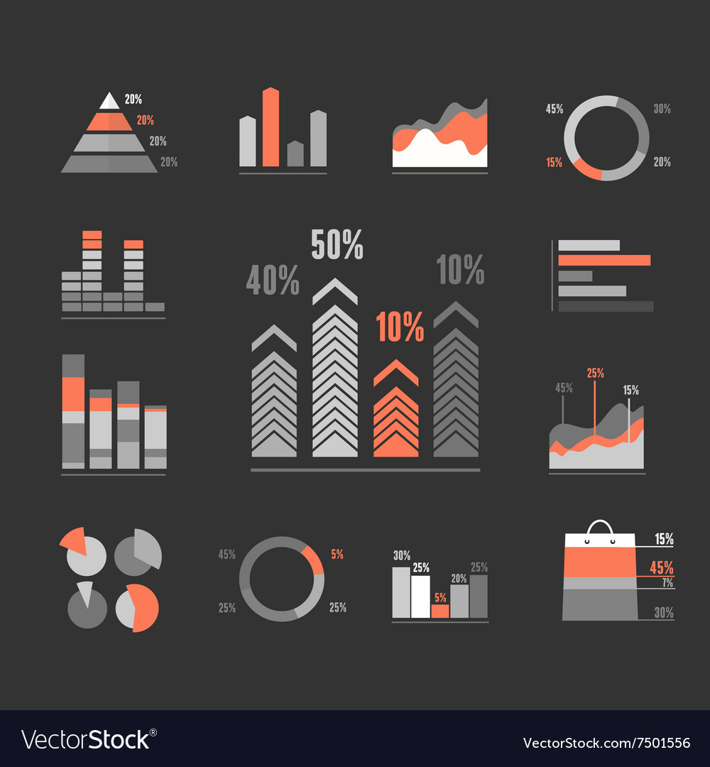 Graphs icons set Royalty Free Vector Image - VectorStock Graphs icons set Royalty Free Vector Image - VectorStock