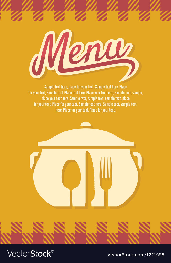 Restaurant menu Royalty Free Vector Image - VectorStock