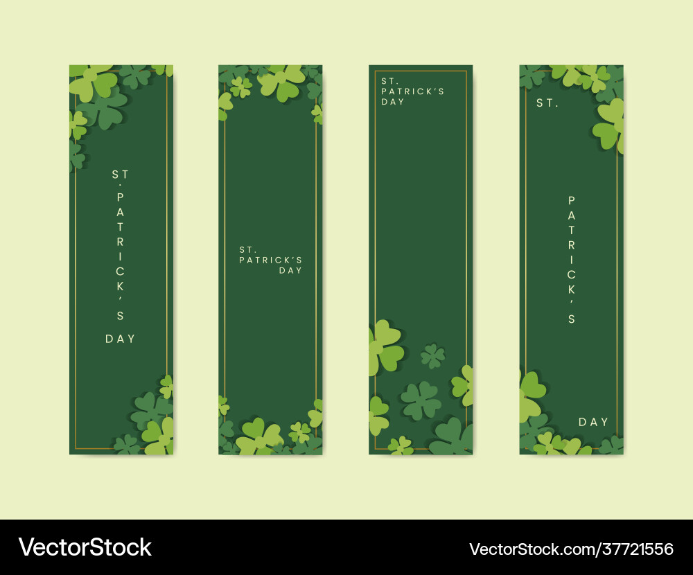 Saint patricks day banners Royalty Free Vector Image