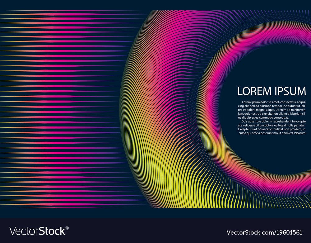 Abstract colorful string lines background Vector Image