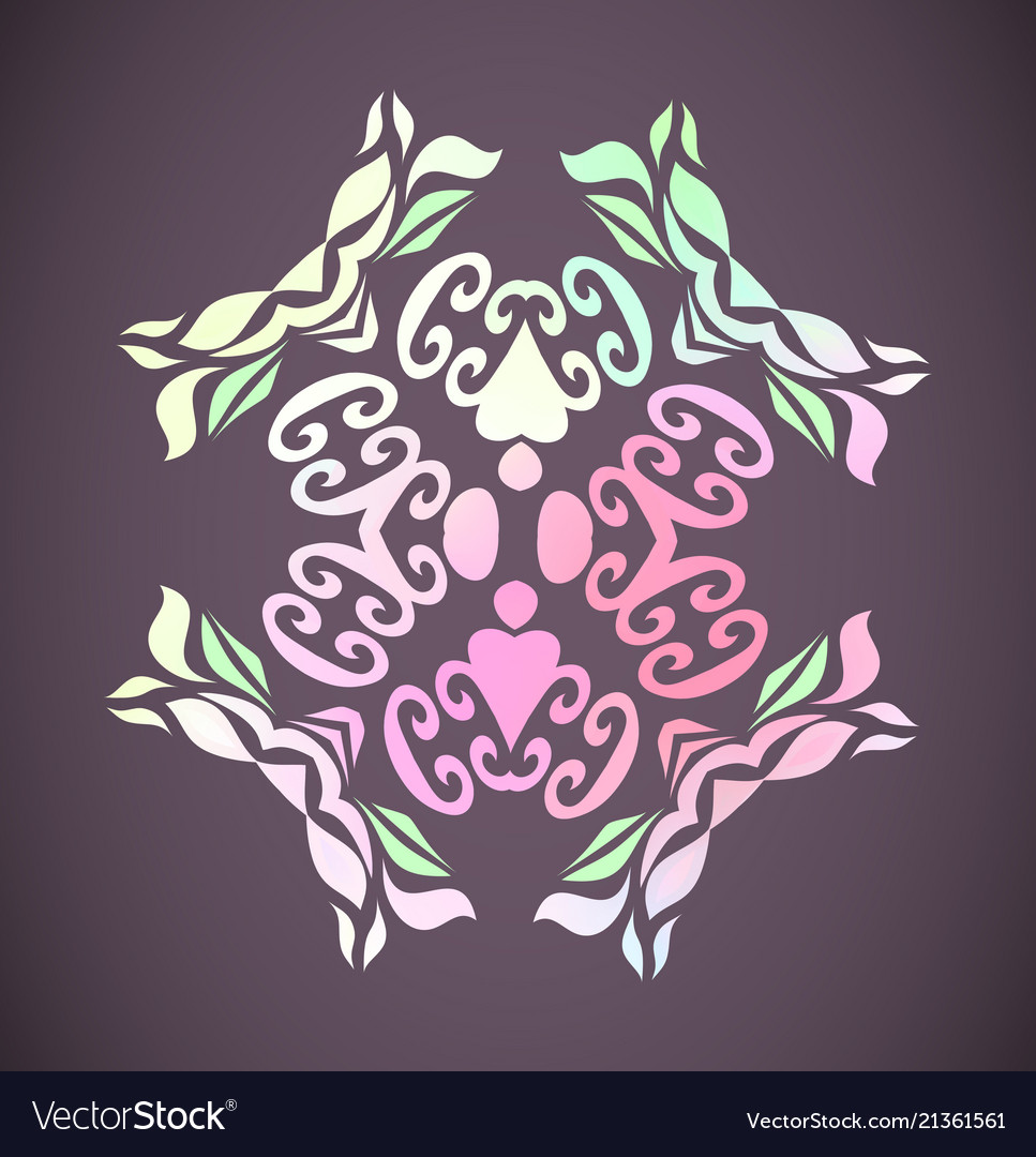 Beautiful ornamental flower vintage Royalty Free Vector