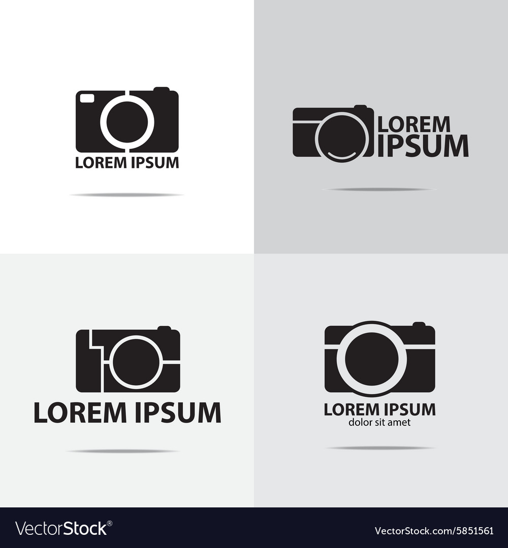 Compact camera logo Royalty Free Vector Image - VectorStock