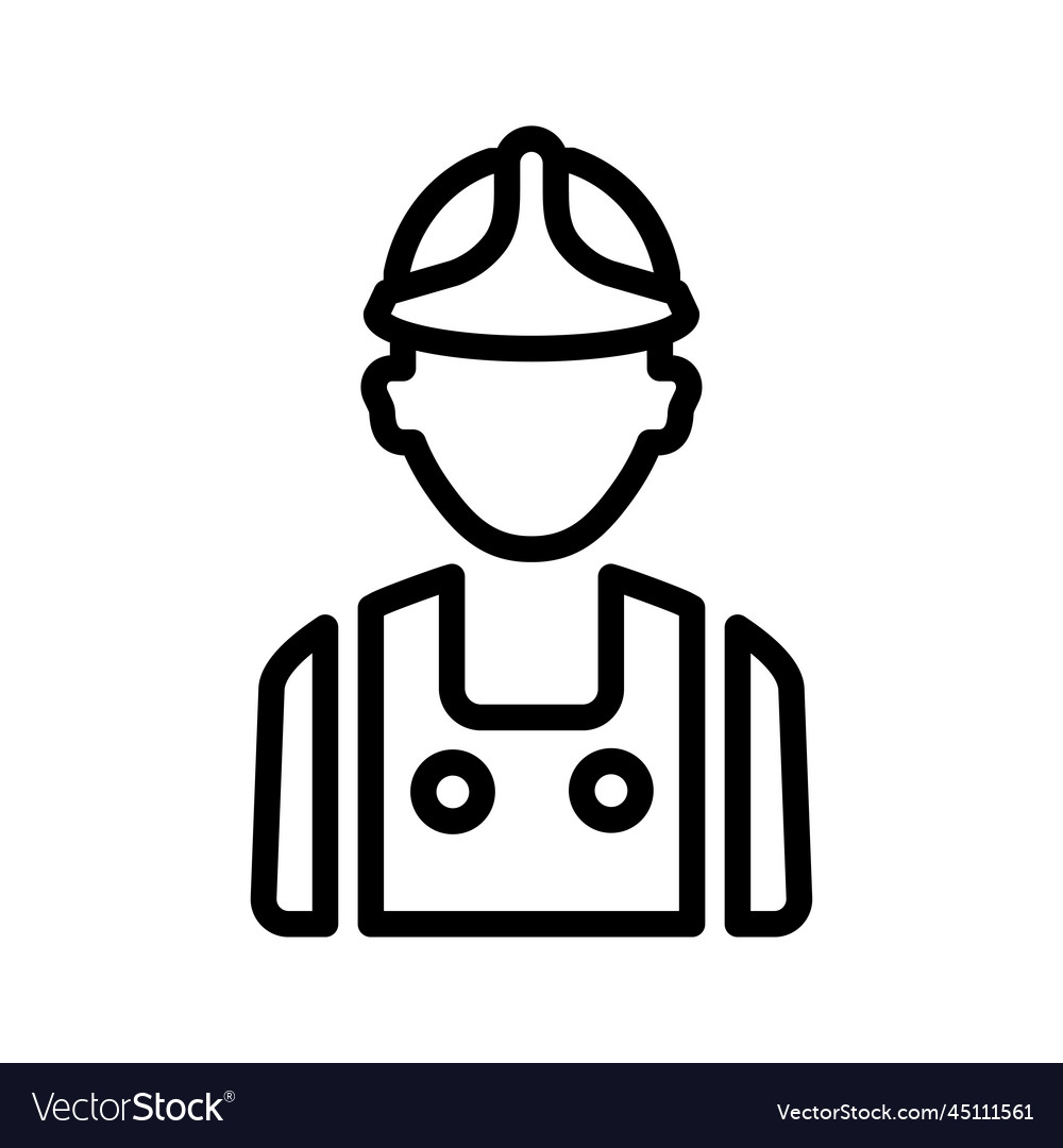 Constructor worker icon Royalty Free Vector Image