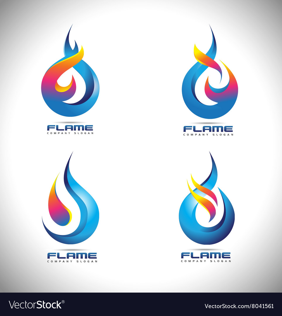 Flame abstract Royalty Free Vector Image - VectorStock