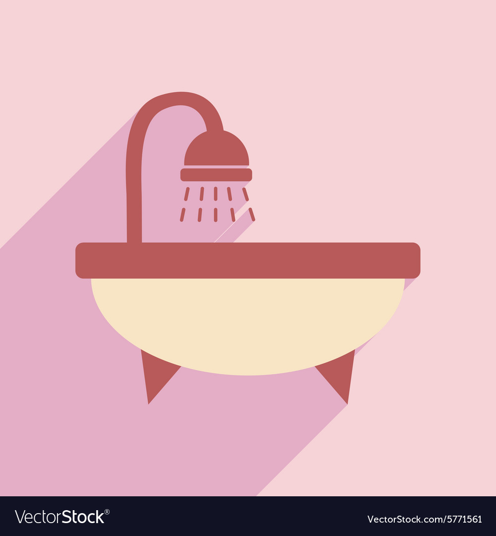 Flat with shadow icon and mobile application Vector Image