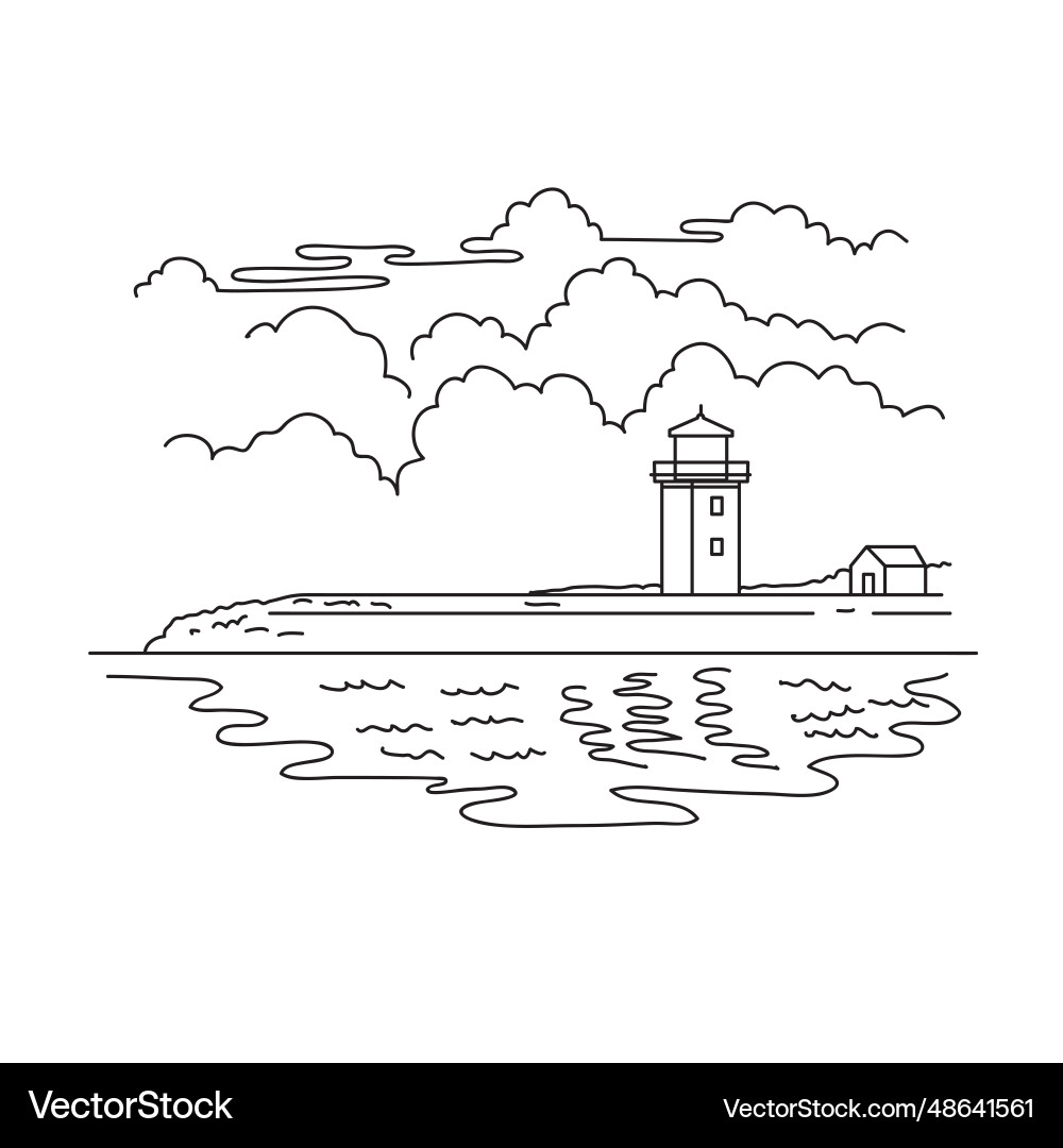Long point light station in provincetown Vector Image