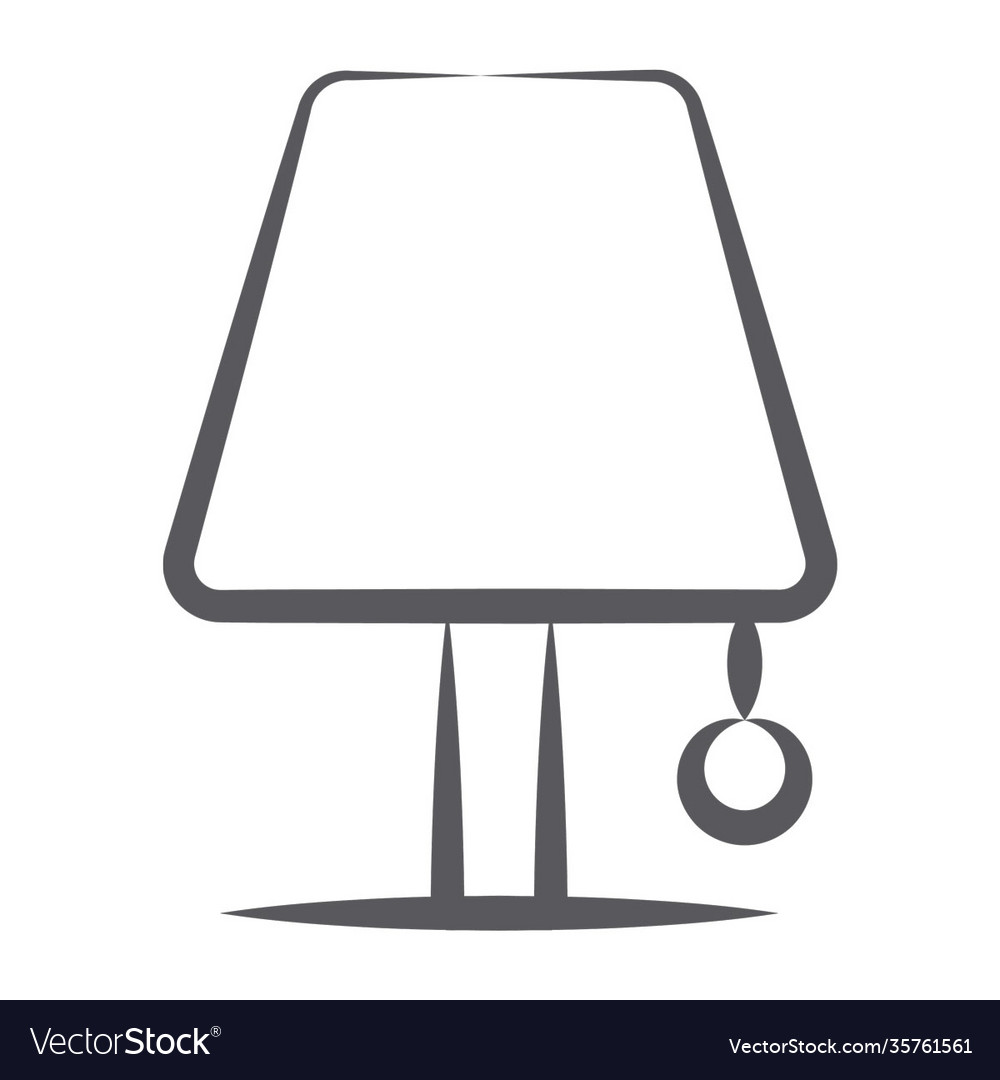 Table lamp Royalty Free Vector Image - VectorStock