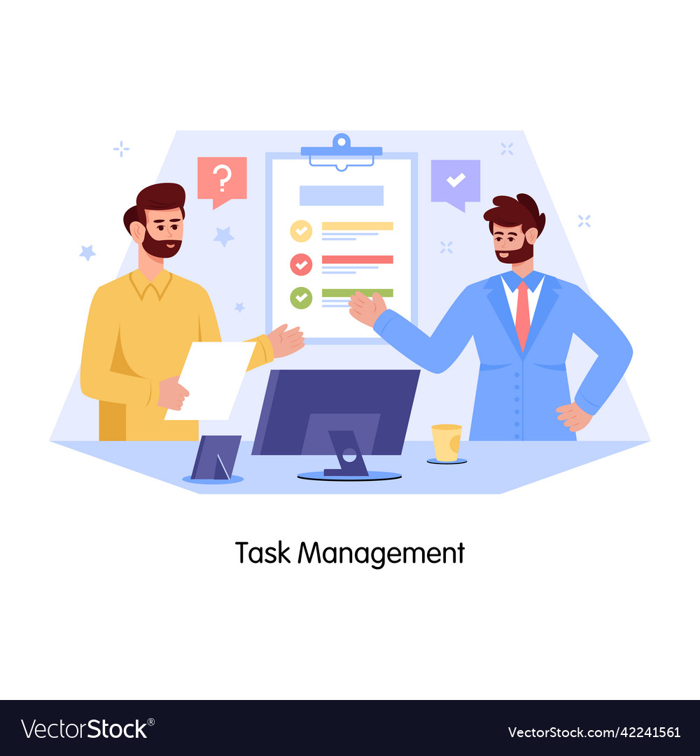 Task management Royalty Free Vector Image - VectorStock