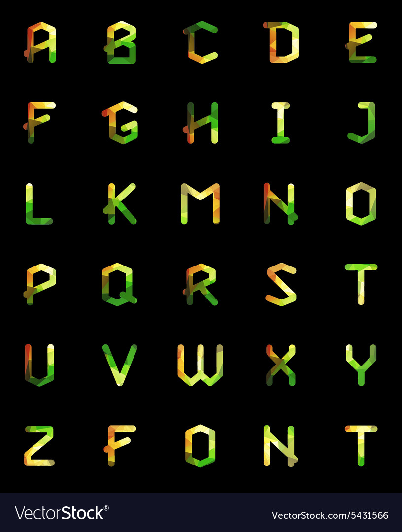 Alphabet set Royalty Free Vector Image - VectorStock