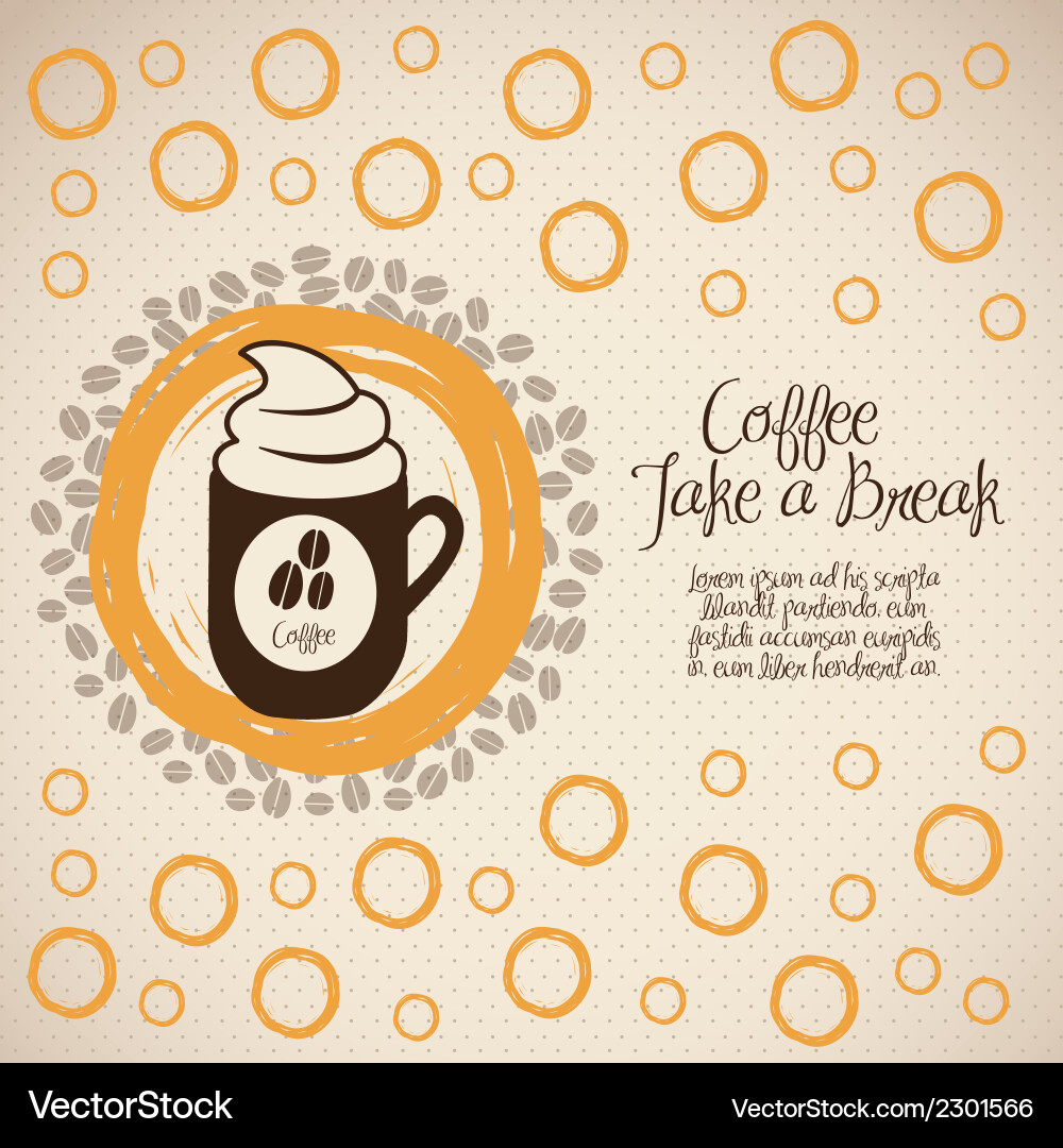 Coffee icons isolated on white background Vector Image