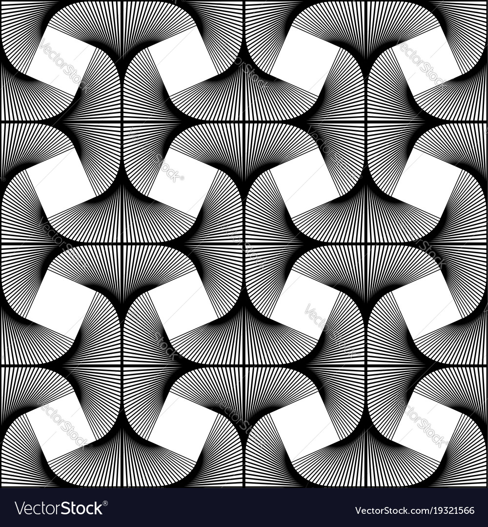 Design seamless monochrome geometric pattern Vector Image