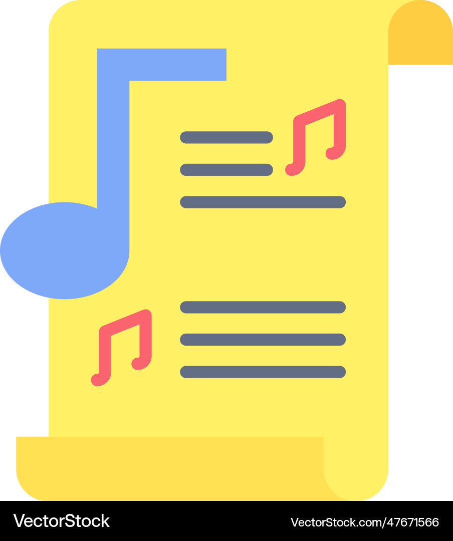 Music icon high school related Royalty Free Vector Image