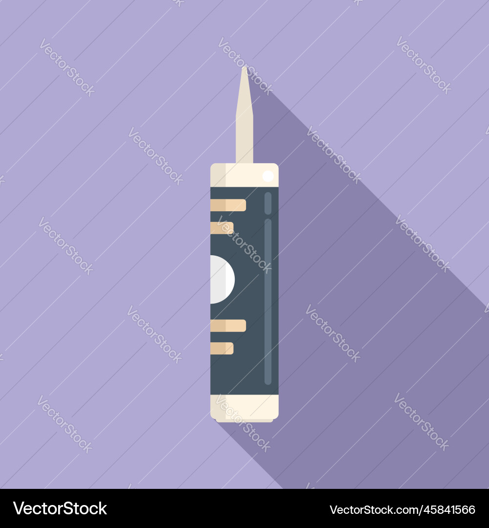 Silicon tube icon flat glue Royalty Free Vector Image