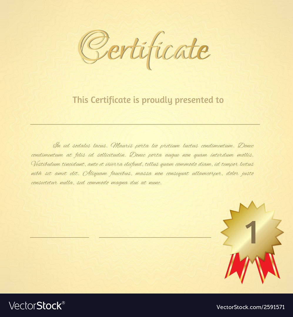 Certificate background Royalty Free Vector Image