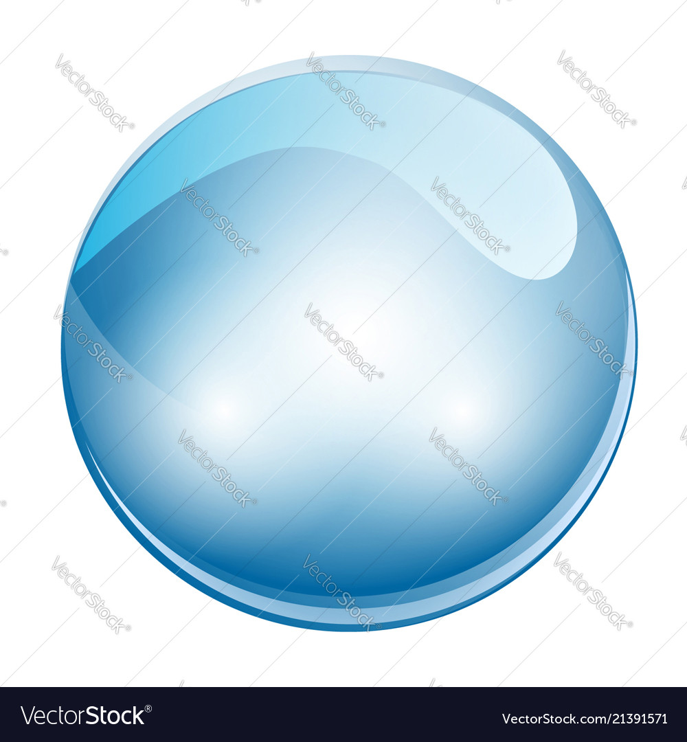 Crystal sphere ball Royalty Free Vector Image - VectorStock