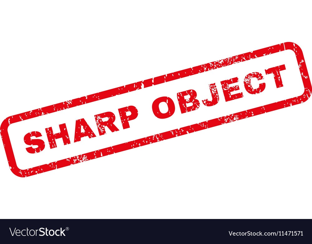 Sharp Object Rubber Stamp Royalty Free Vector Image