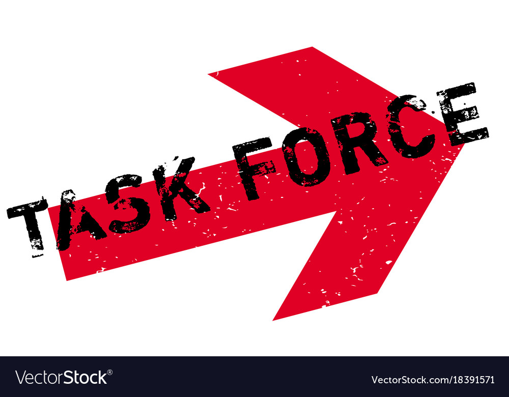 Task force rubber stamp Royalty Free Vector Image