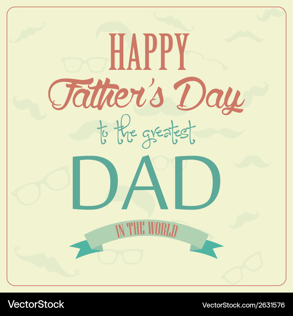 Abstract happy fathers day background with special