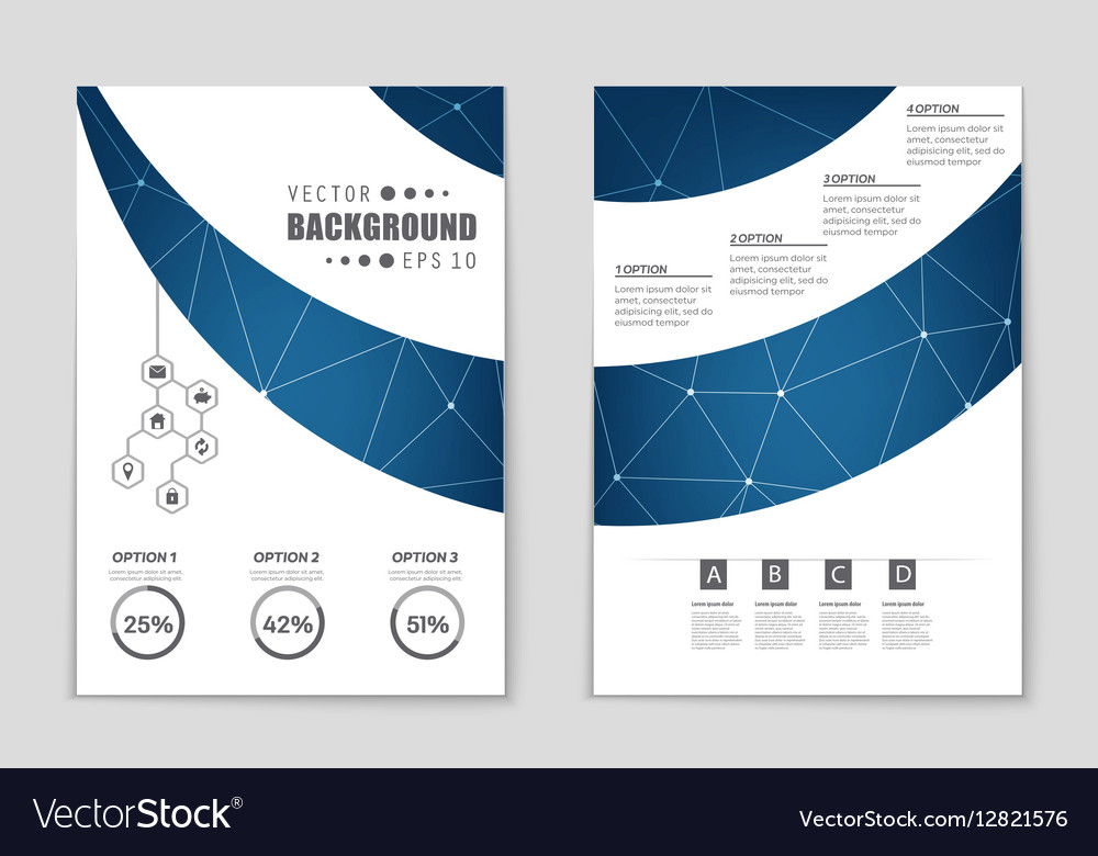 Abstract layout background set for art Royalty Free Vector