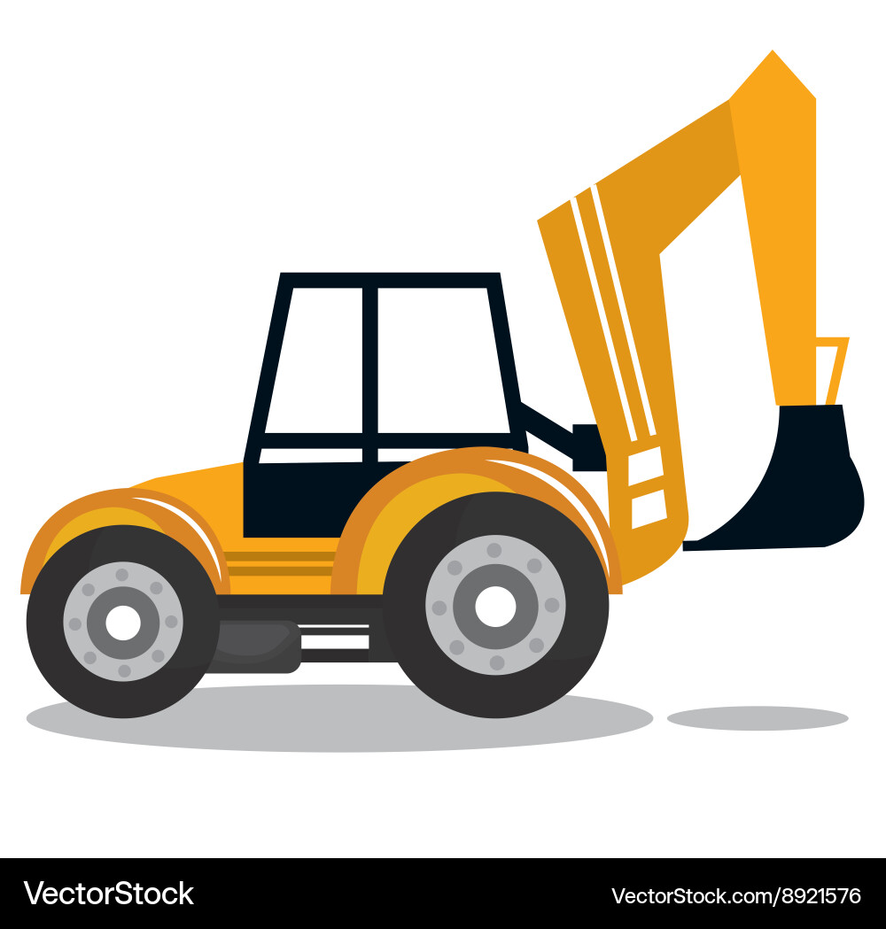 Construction machinery design Royalty Free Vector Image