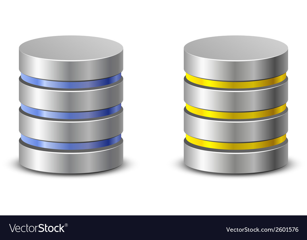 Database icons Royalty Free Vector Image - VectorStock
