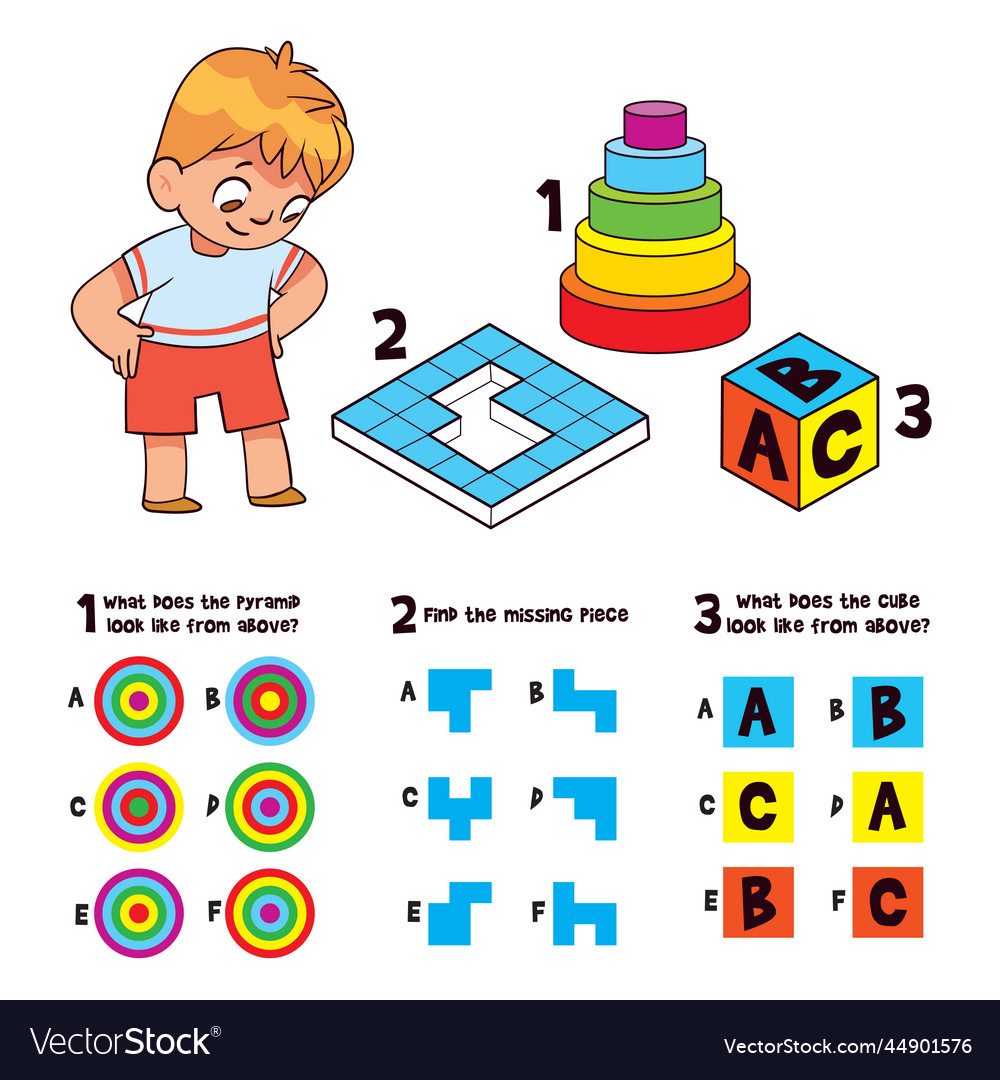 Find the missing piece what does the object look Vector Image