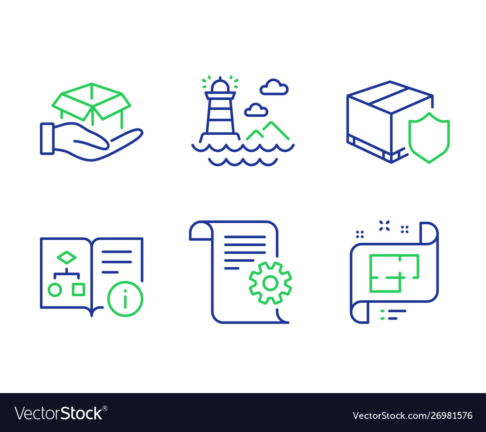 Lighthouse technical algorithm and delivery Vector Image