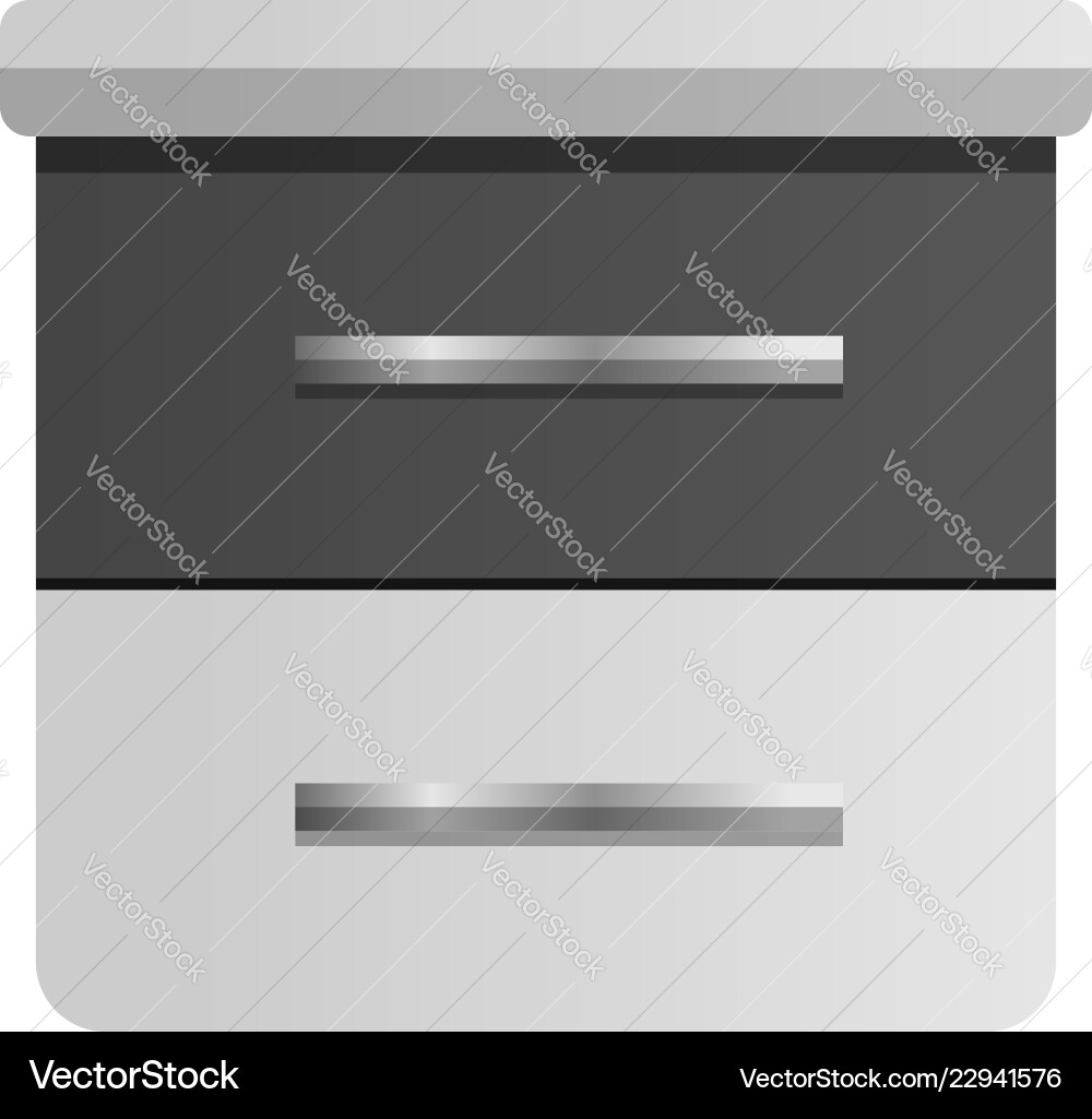 Modern nightstand icon cartoon style Royalty Free Vector