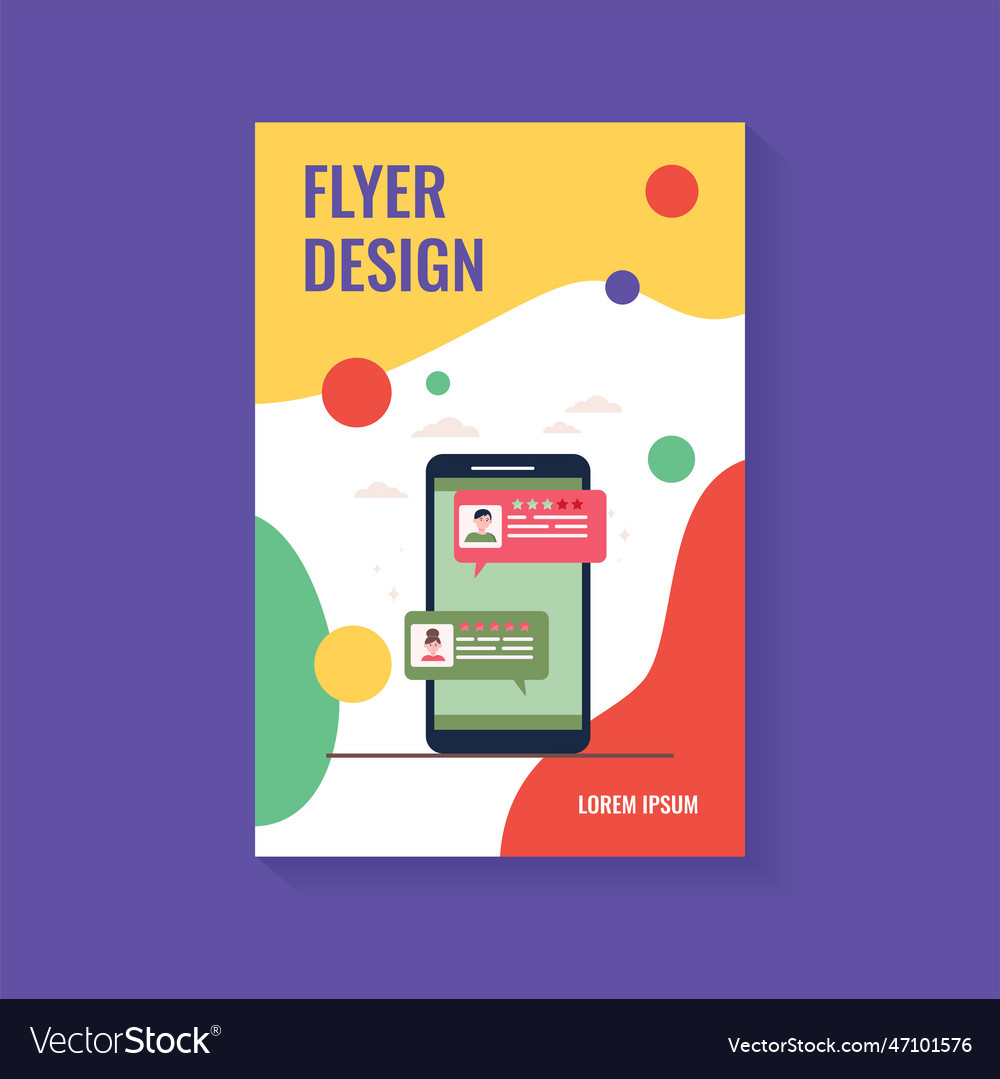 Online chat interface Royalty Free Vector Image