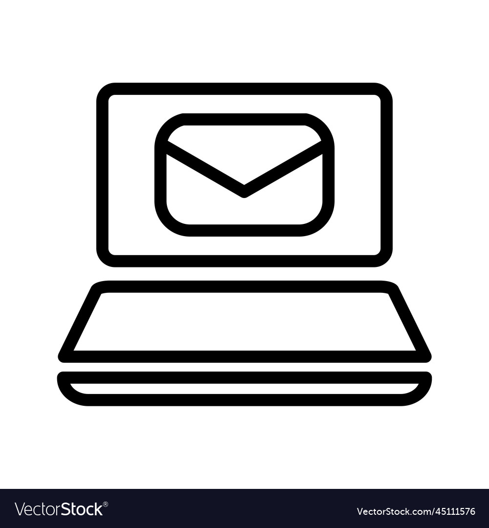 Online mail icon Royalty Free Vector Image - VectorStock