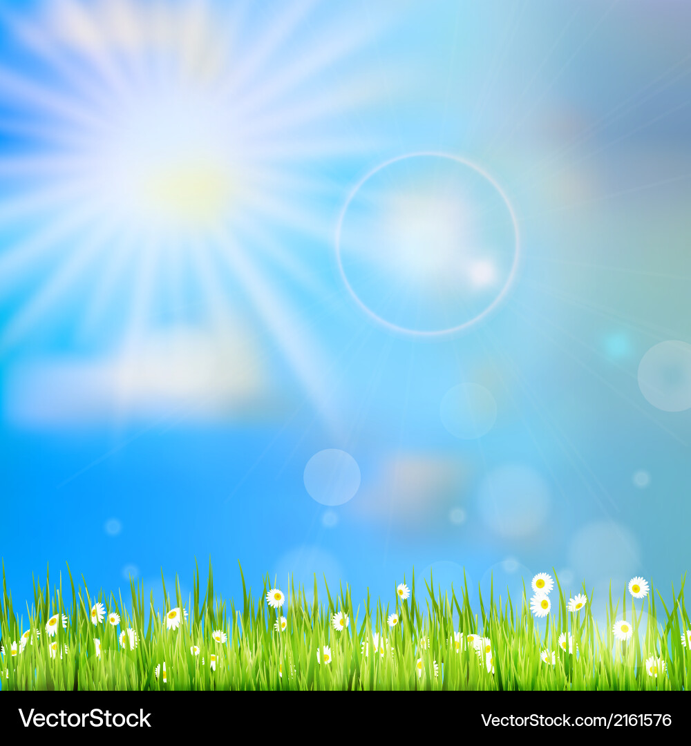 Spring or summer abstract nature eps 10 Royalty Free Vector