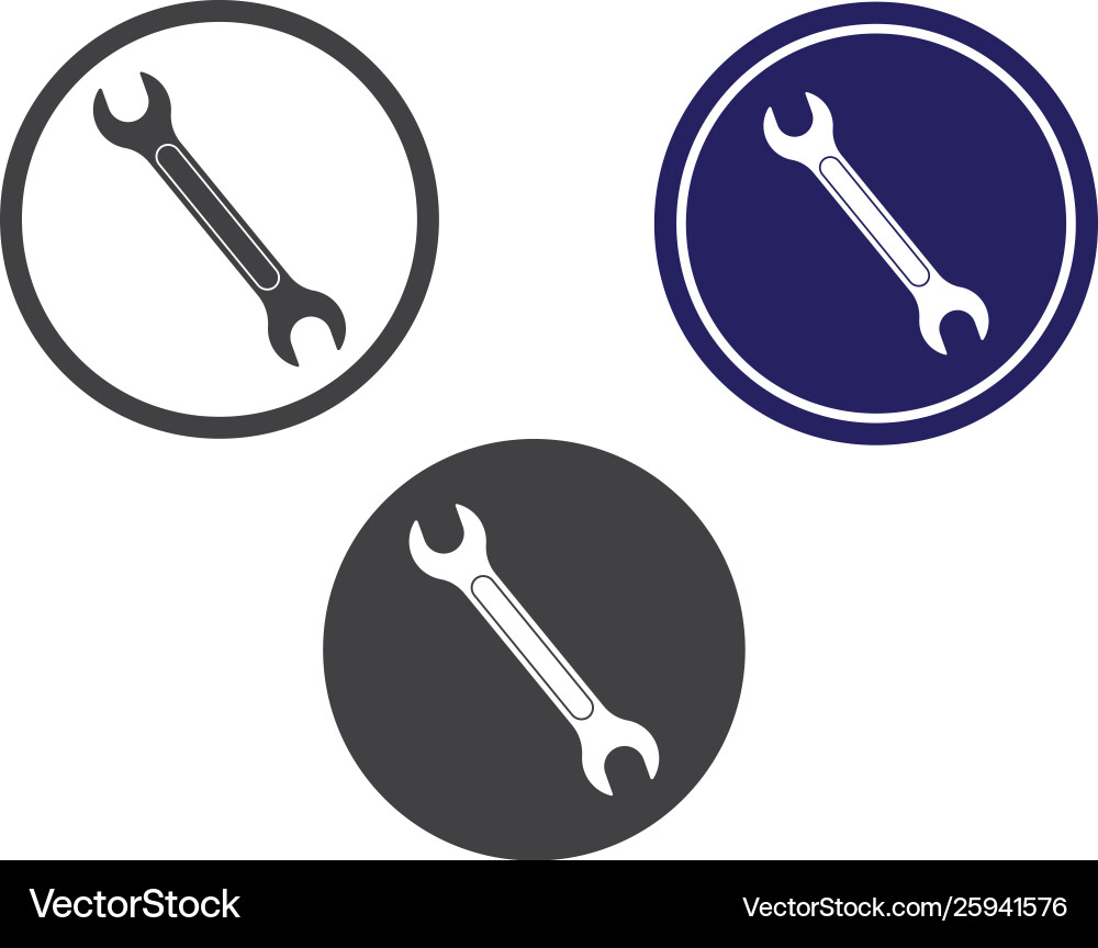 Wrench icon automotive service Royalty Free Vector Image
