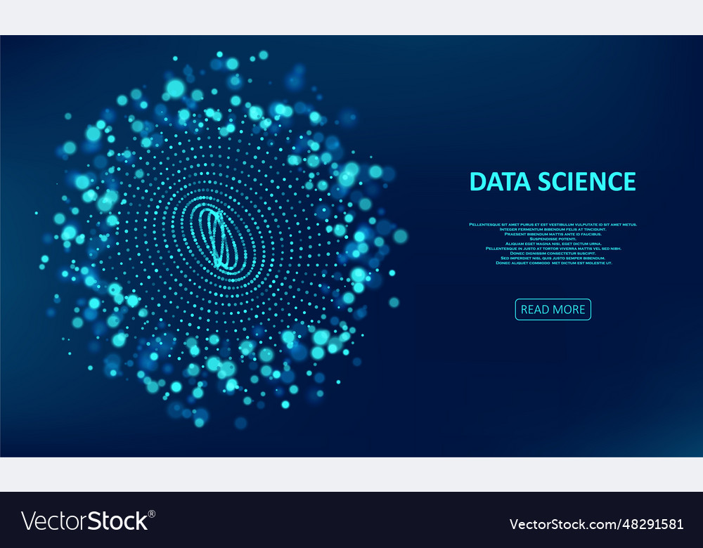 Abstract data transmission visualization Vector Image