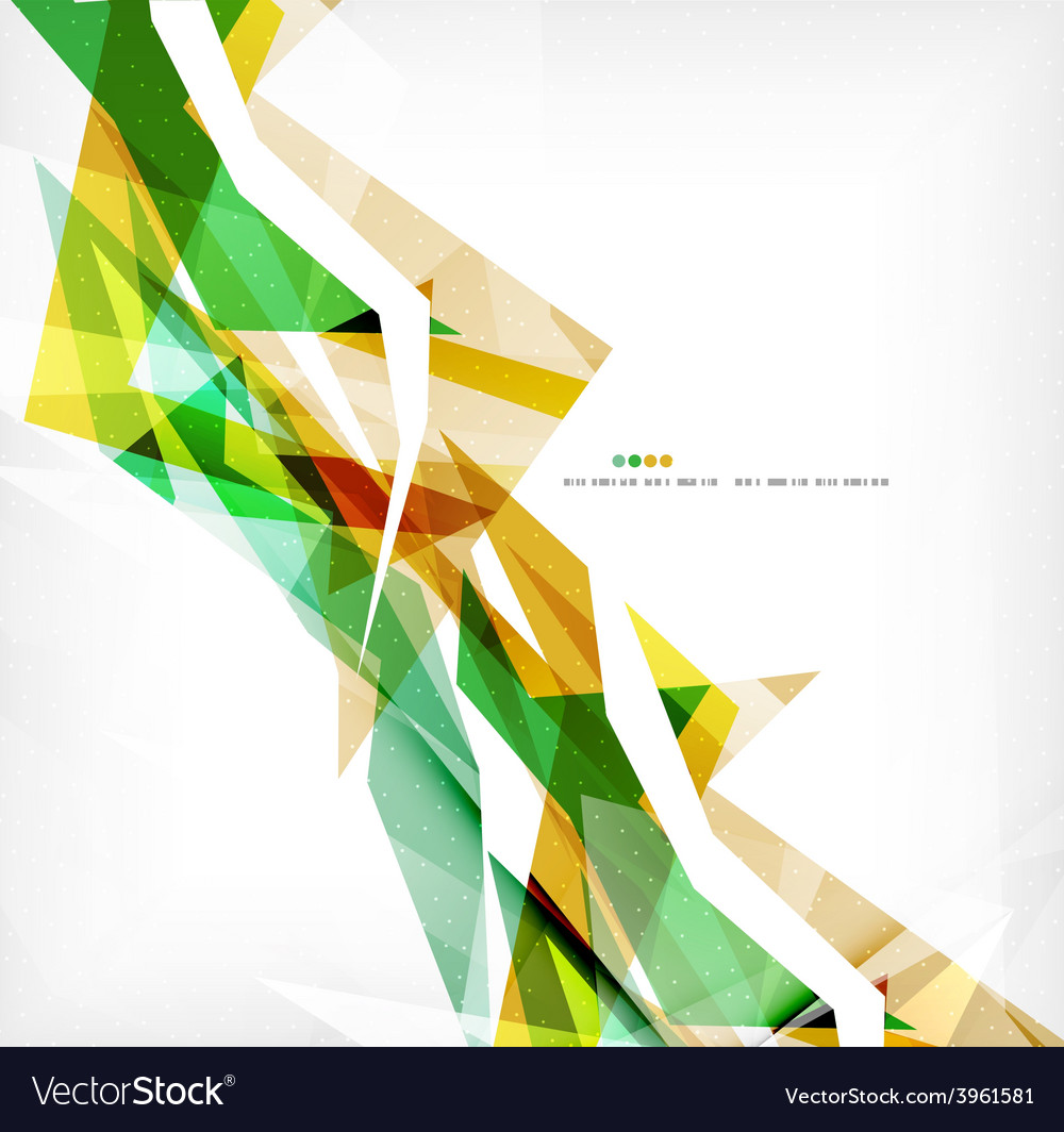 Angular geometric color shapes Royalty Free Vector Image