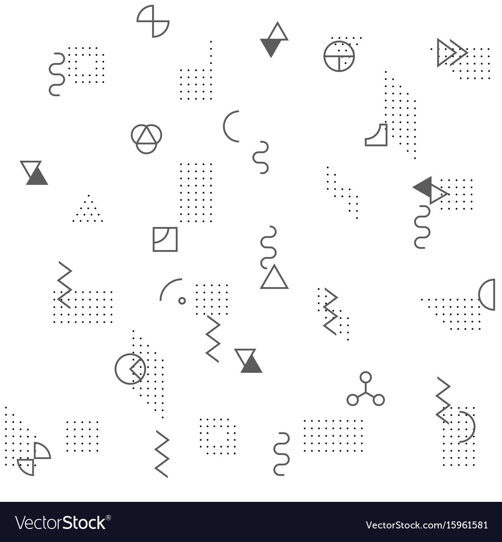 Geometric abstract seamless pattern simple motif Vector Image