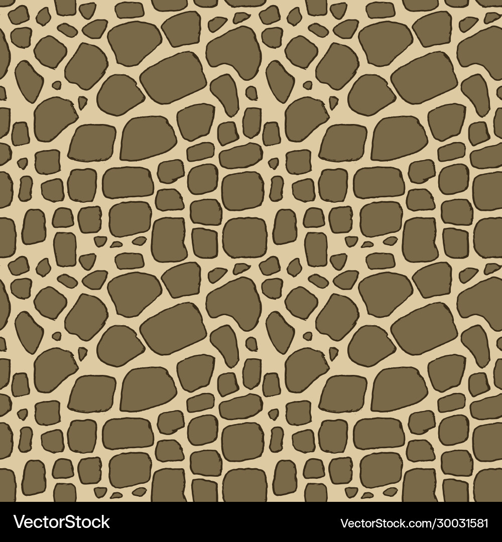 Giraffe skin hand drawn pen texture Royalty Free Vector