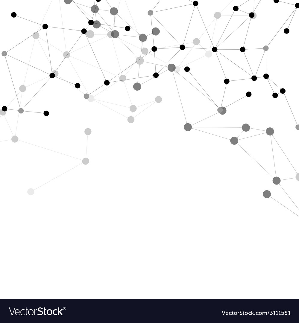 Molecule structure gray background Royalty Free Vector Image