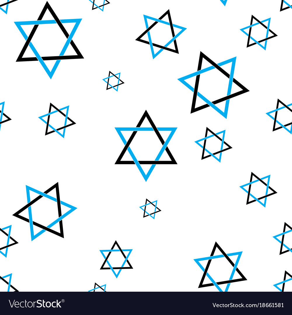 Stars of david pattern Royalty Free Vector Image