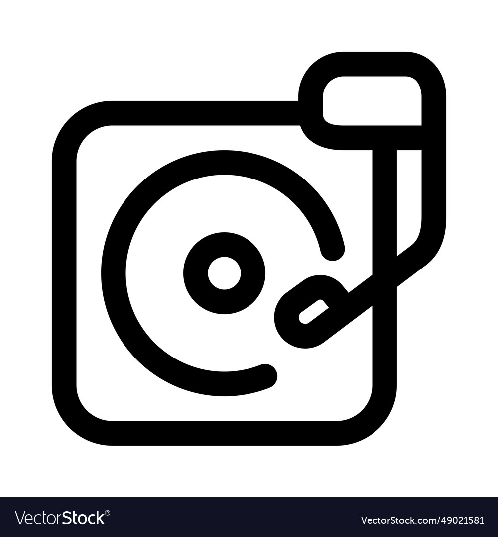 Turntable the circular rotating platform Vector Image