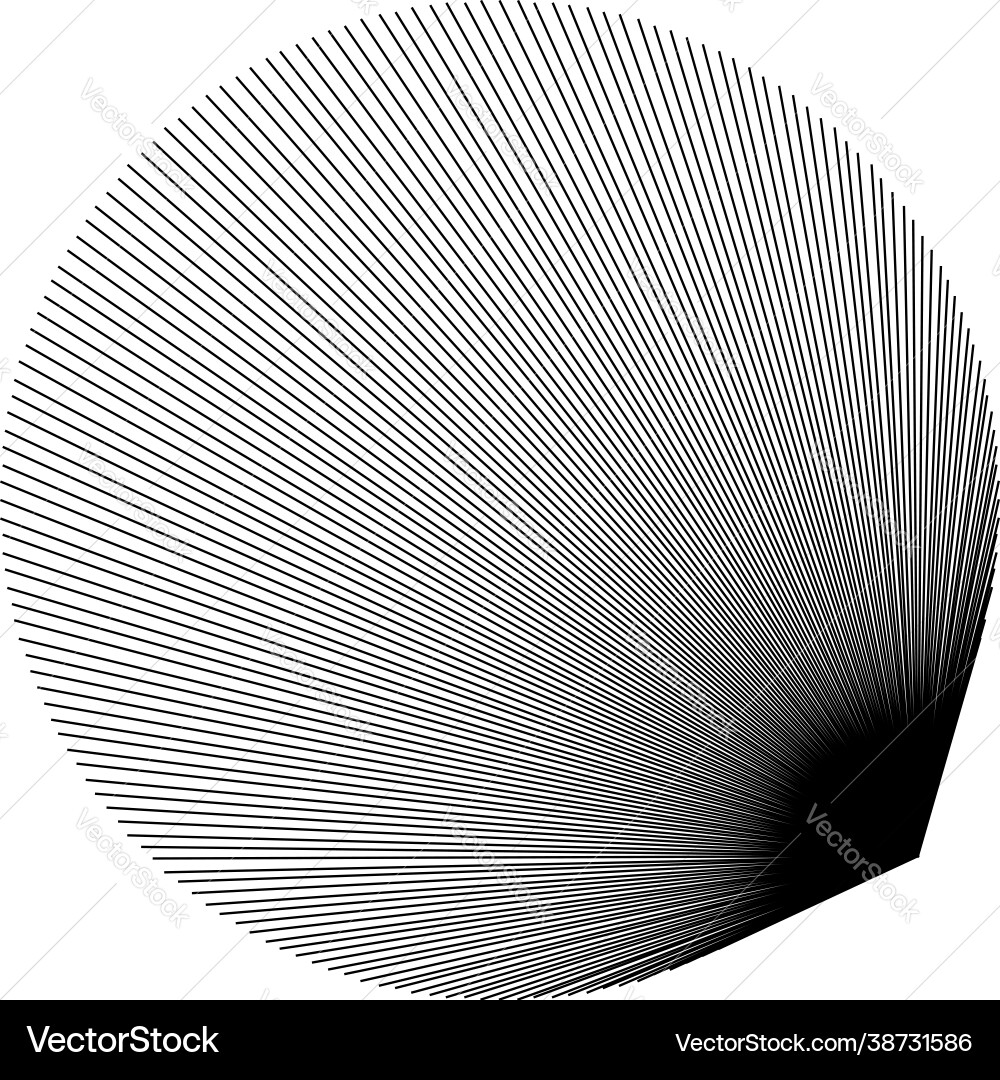 Abstract radial radiating lines stripes burst Vector Image
