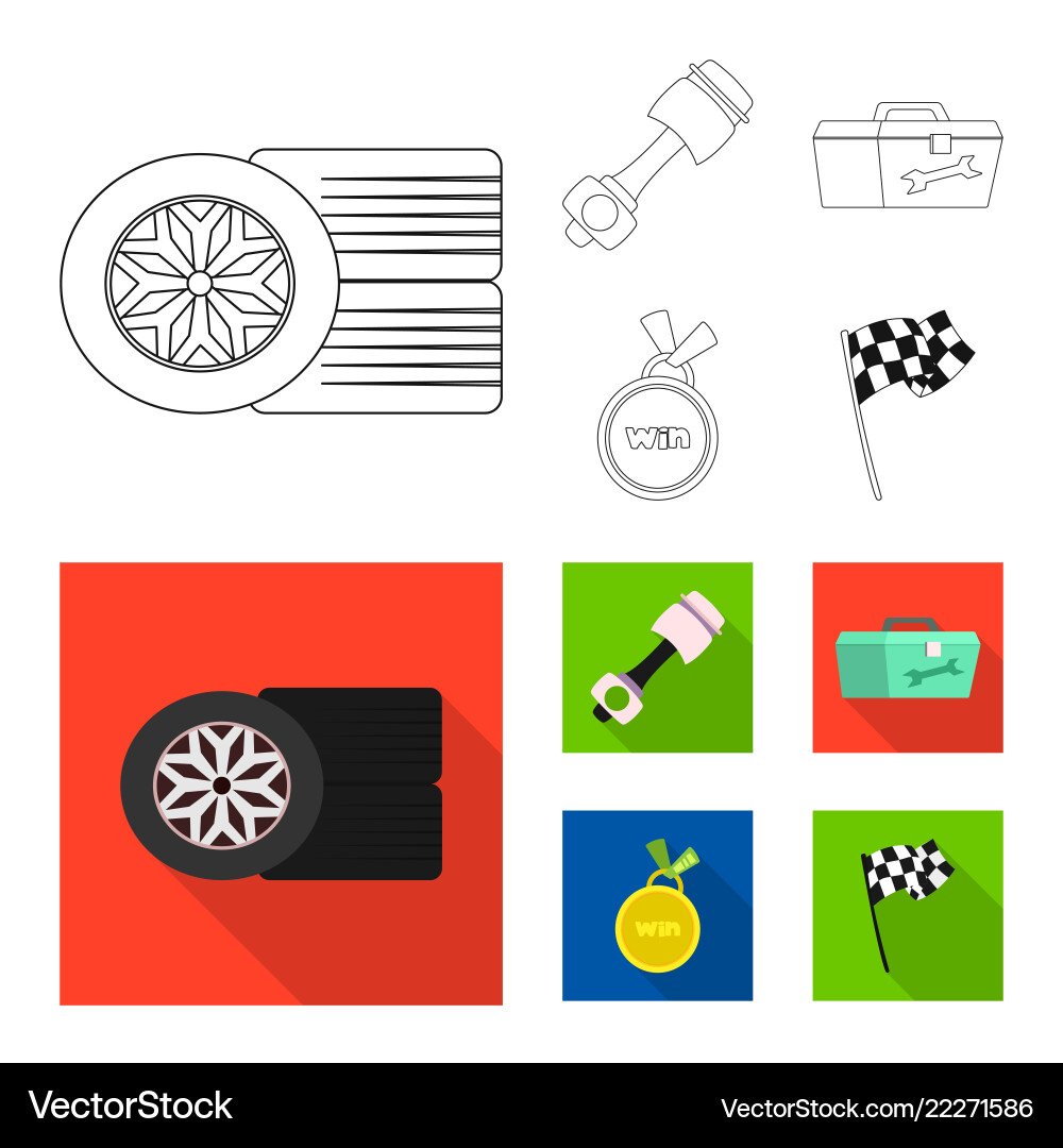 Car and rally icon Royalty Free Vector Image - VectorStock