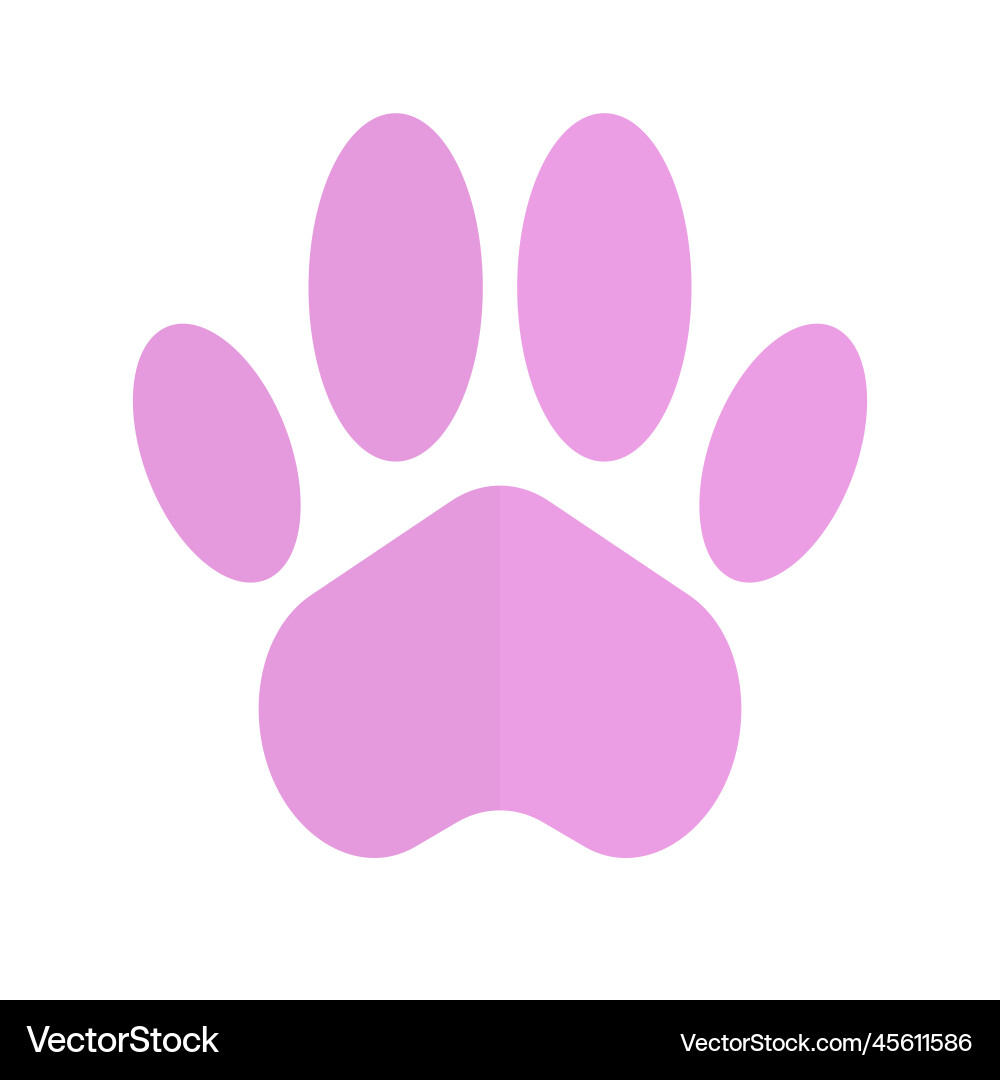 Cat paw or pet sign Royalty Free Vector Image - VectorStock