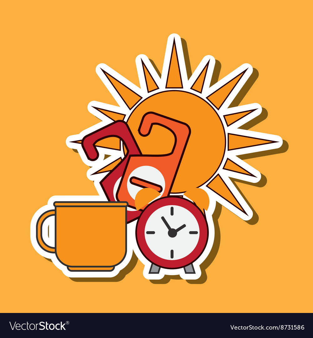 Clock design flat Royalty Free Vector Image - VectorStock