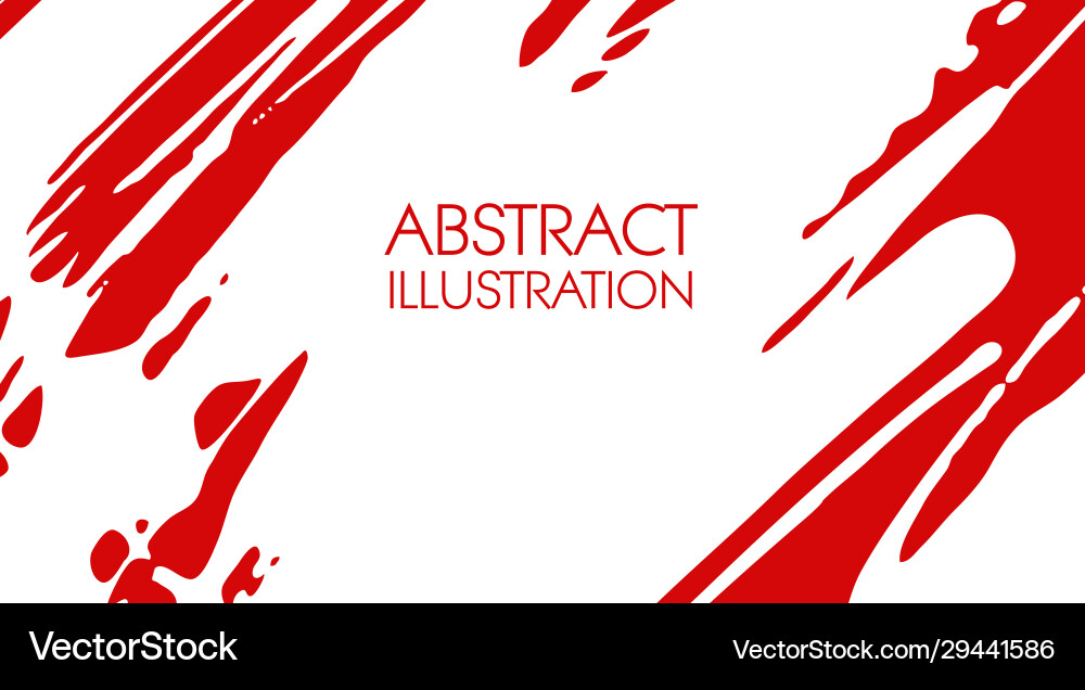 Cool bright poster with abstract ink color Vector Image